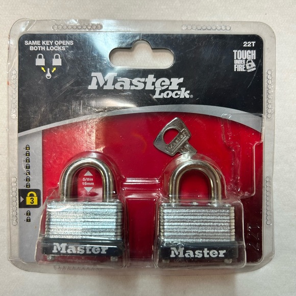 Master Lock | Other | New Master Lock 22t Keyed Alike Warded Padlock 12 ...